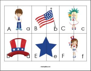 FREE July 4th USA Patriotic Printable Pack for Pre-K & K - Amazing Mess