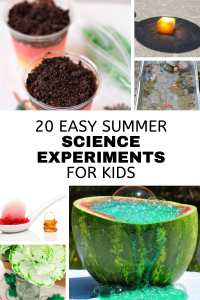20 Easy Summer Science Experiments for Kids - Amazing Mess