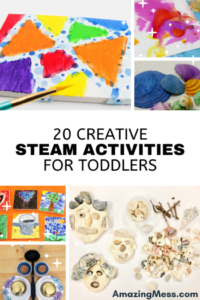 20 Creative STEAM Activities for Toddlers - Amazing Mess